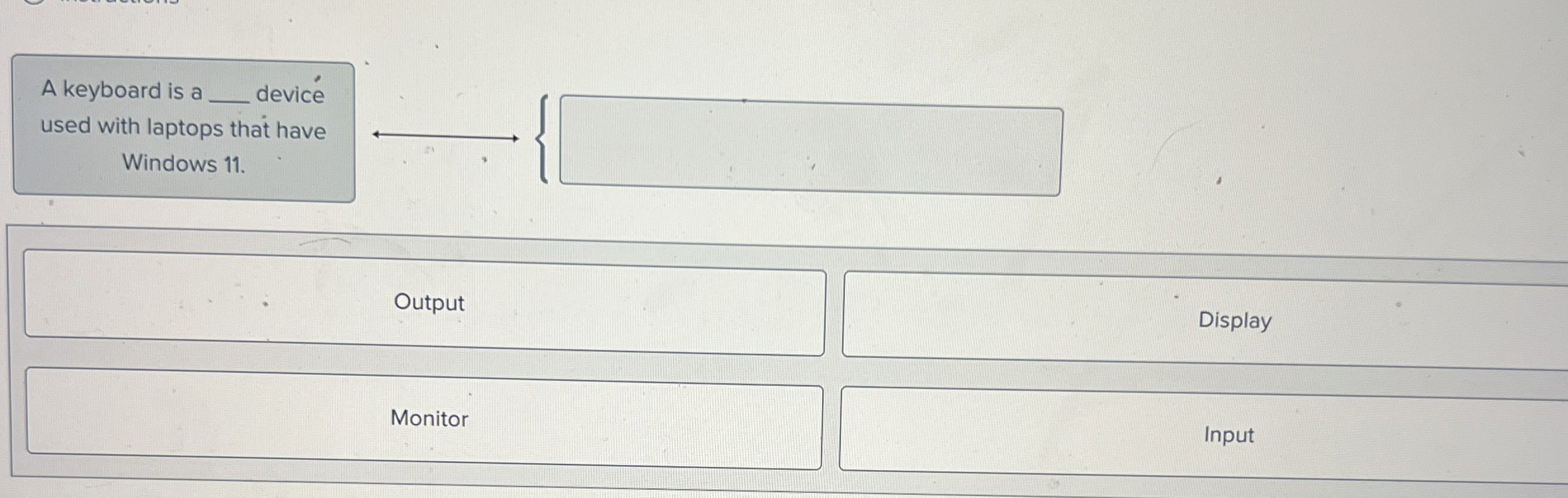 Solved A keyboard is a q, ﻿device used with laptops that | Chegg.com