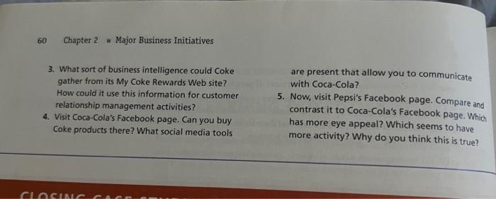 Solved If we told you that Coca-Cola had operating units in | Chegg.com