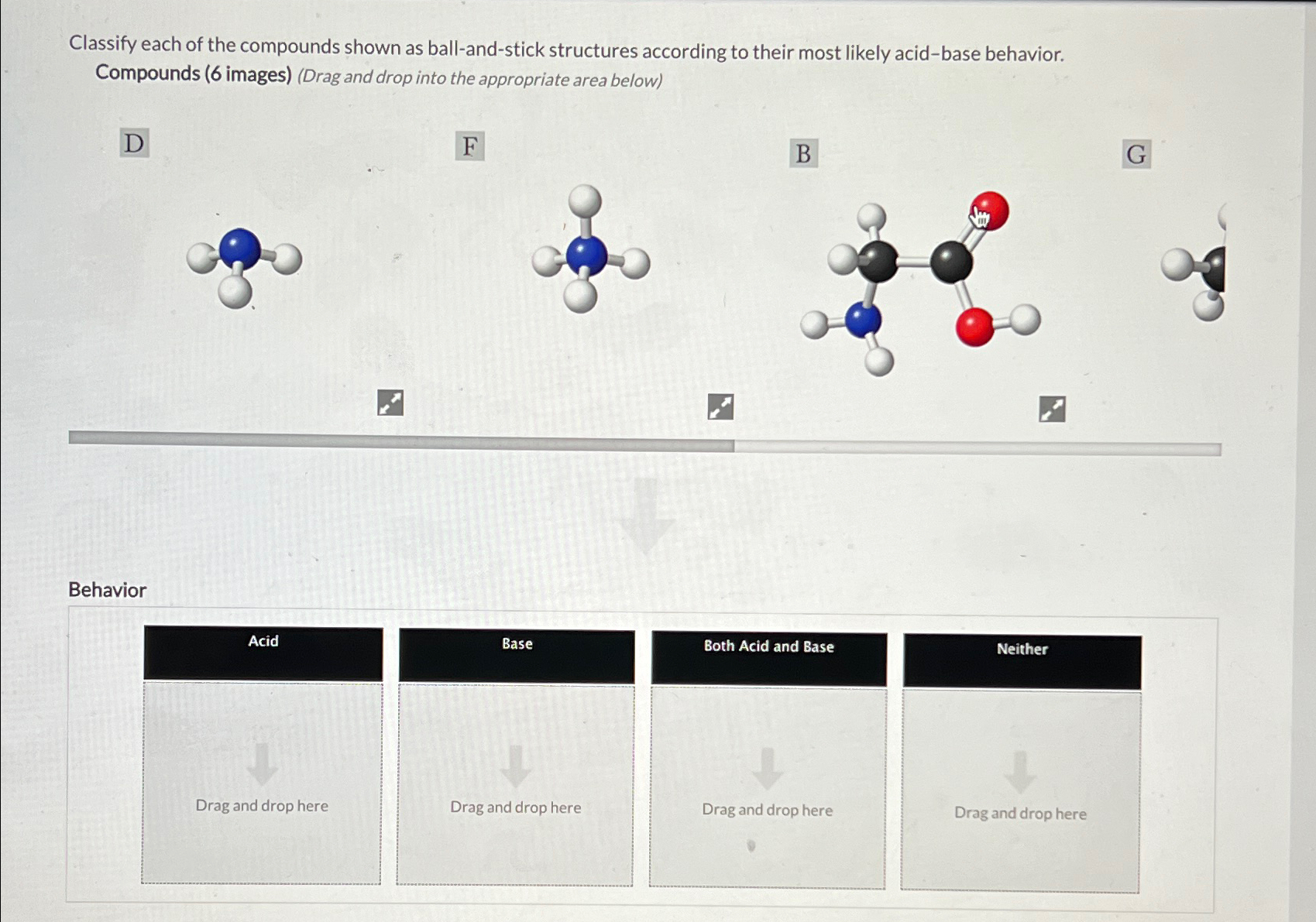 Classify each of the compounds shown as | Chegg.com