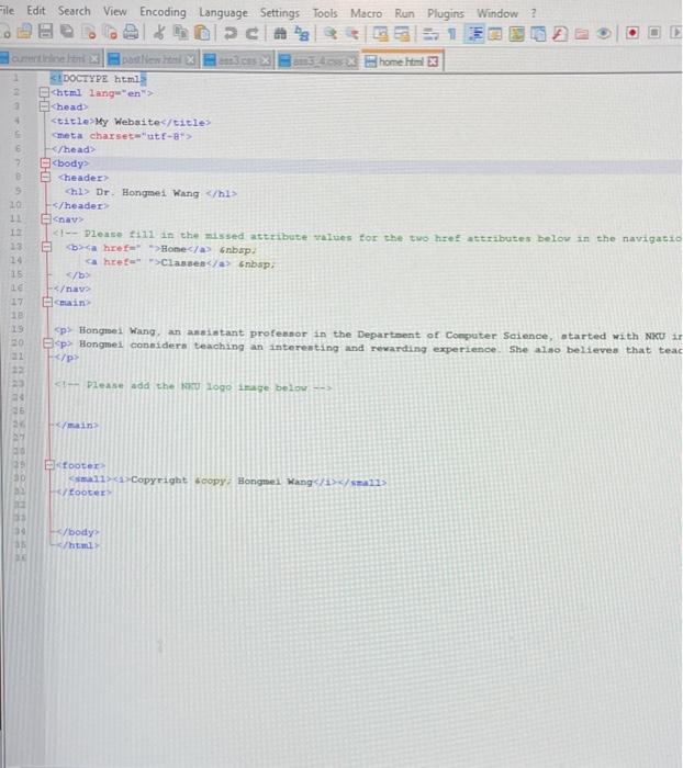 Solved Need an image of what this revised html document | Chegg.com