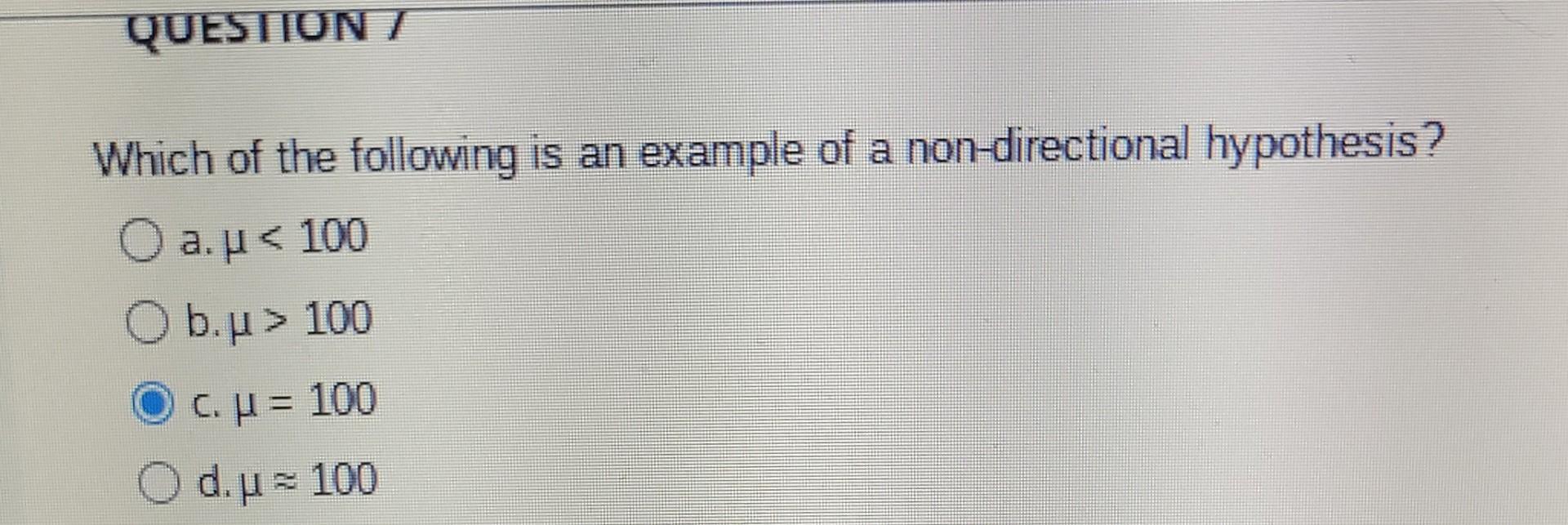 Solved QUESTION 7 Which of the following is an example of a | Chegg.com