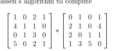 Solved Apply Strassen’s algorithm to compute exiting the | Chegg.com