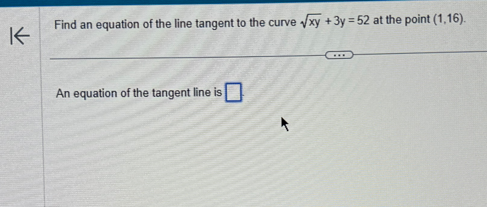Solved Find an equation of the line tangent to the curve | Chegg.com