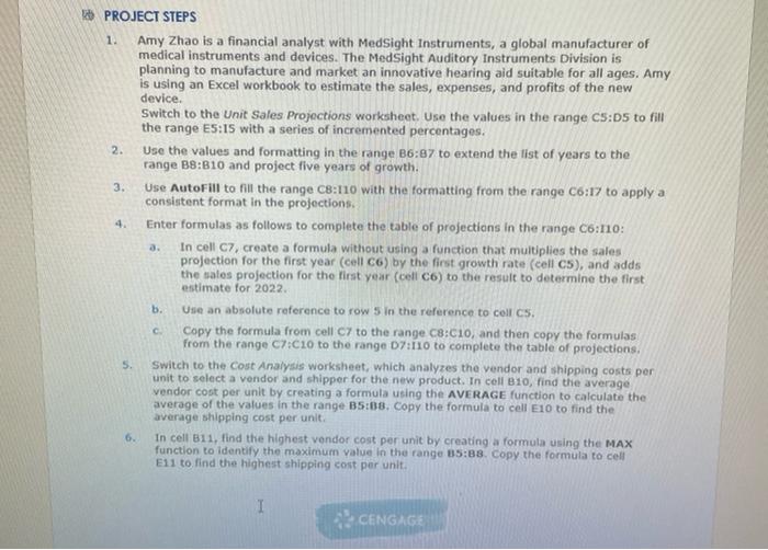 Solved URGENT. Need help with my Microsoft Excel project. I | Chegg.com