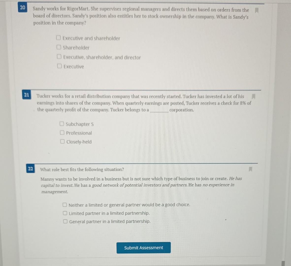 Solved Sandy works for RigorMart. She supervises regional | Chegg.com