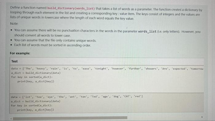 Solved Define A Function Named Get words from file filename Chegg