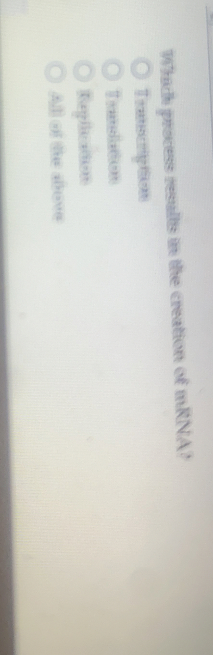 Solved Whach process results int the creation of | Chegg.com