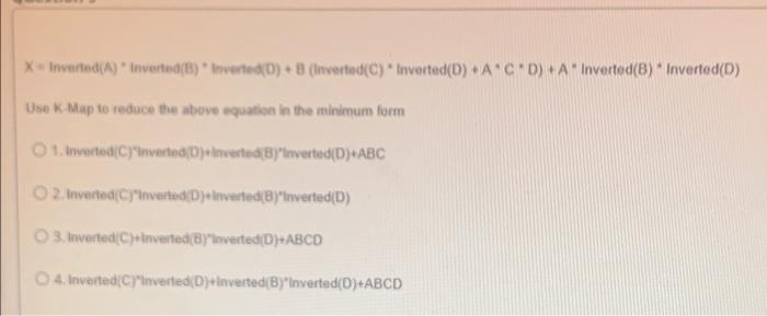 Solved X Inverted) 8 Inverted) Inverted (8) Inverted (©)#AB | Chegg.com