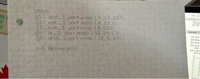 Solved w2. As a hot-shot VHDL designed, you have been hired | Chegg.com