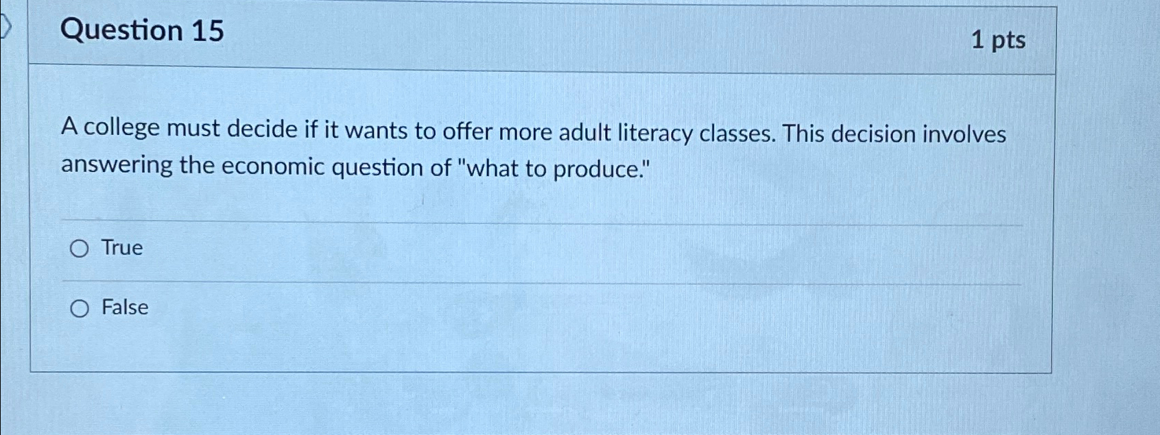 Solved Question 151 ﻿ptsA college must decide if it wants to | Chegg.com