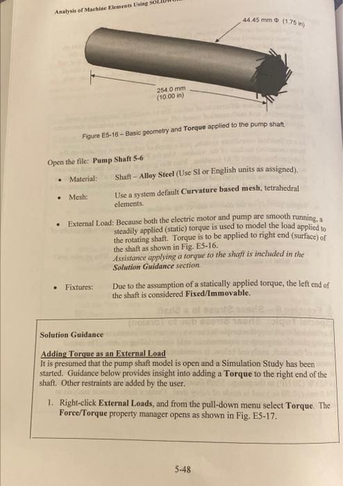 Exercise 6-Shear Stress in a Shaft (Special Topic: | Chegg.com