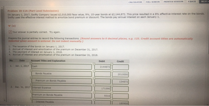 Solved CALCULATOR FULL SCREEN PRINTER VERSION & RACK NEXT | Chegg.com
