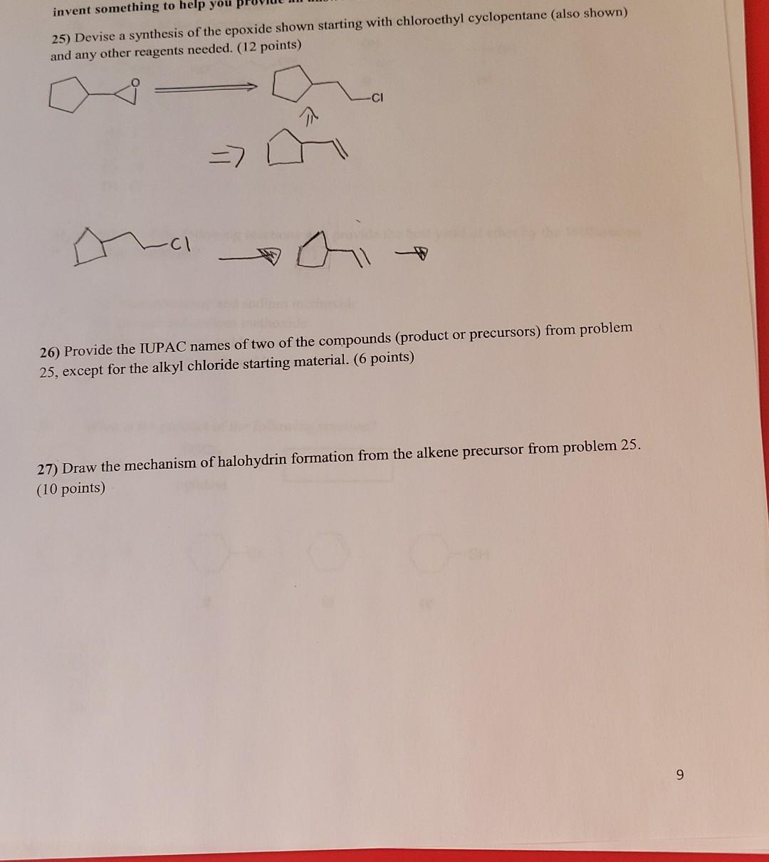 Solved invent something to help you 25) Devise a synthesis | Chegg.com