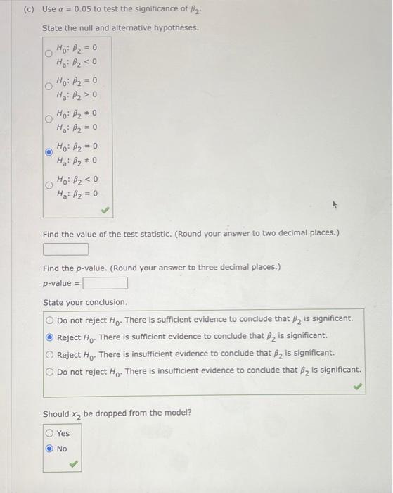 Solved (a) Use a =0.01 to test the hypotheses H0H1=H2=0 | Chegg.com