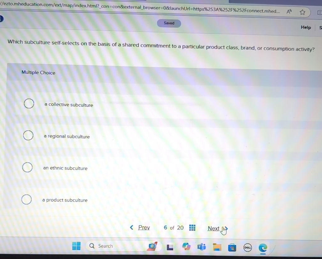 Solved Which subculture self-selects on the basis of a | Chegg.com