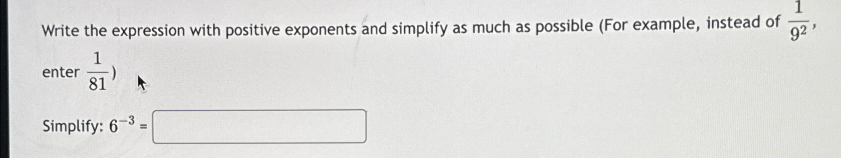 Solved Write the expression with positive exponents and | Chegg.com