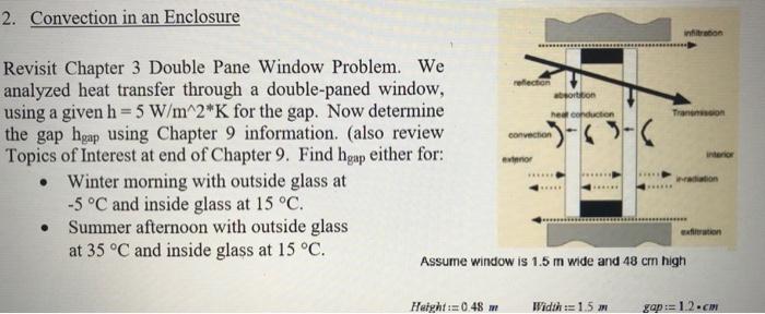 Revisit Chapter 3 Double Pane Window Problem. We | Chegg.com