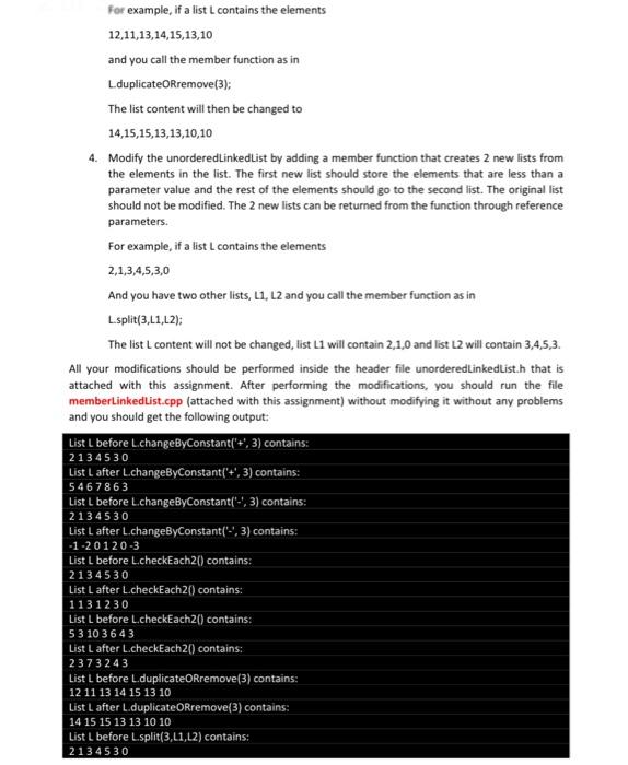 Solved Part 1: Starting from the unorderedLinkedList.h | Chegg.com