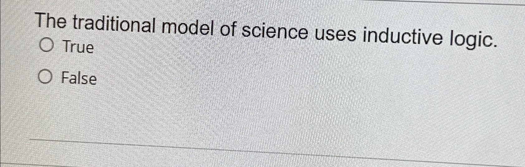Solved The traditional model of science uses inductive | Chegg.com