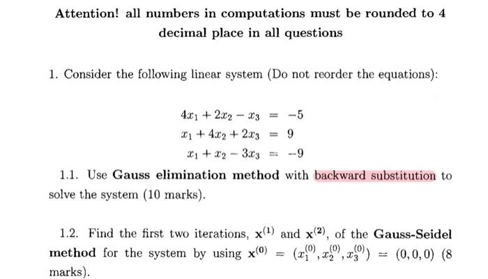 Solved Attention! all numbers in computations must be | Chegg.com