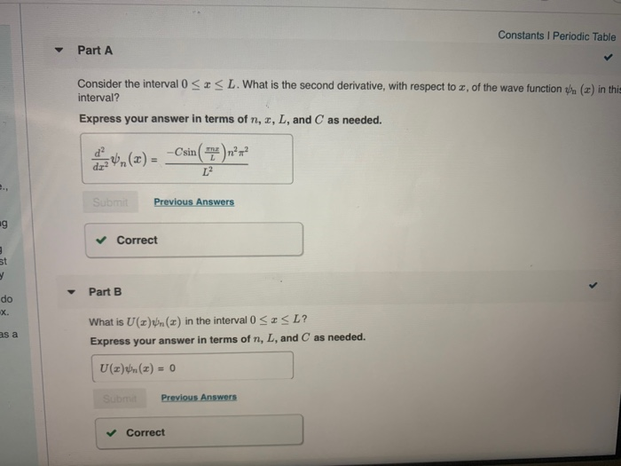 Solved Constants 1 Periodic Table Part A Consider the | Chegg.com