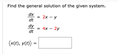 Solved Find the general solution of the given | Chegg.com