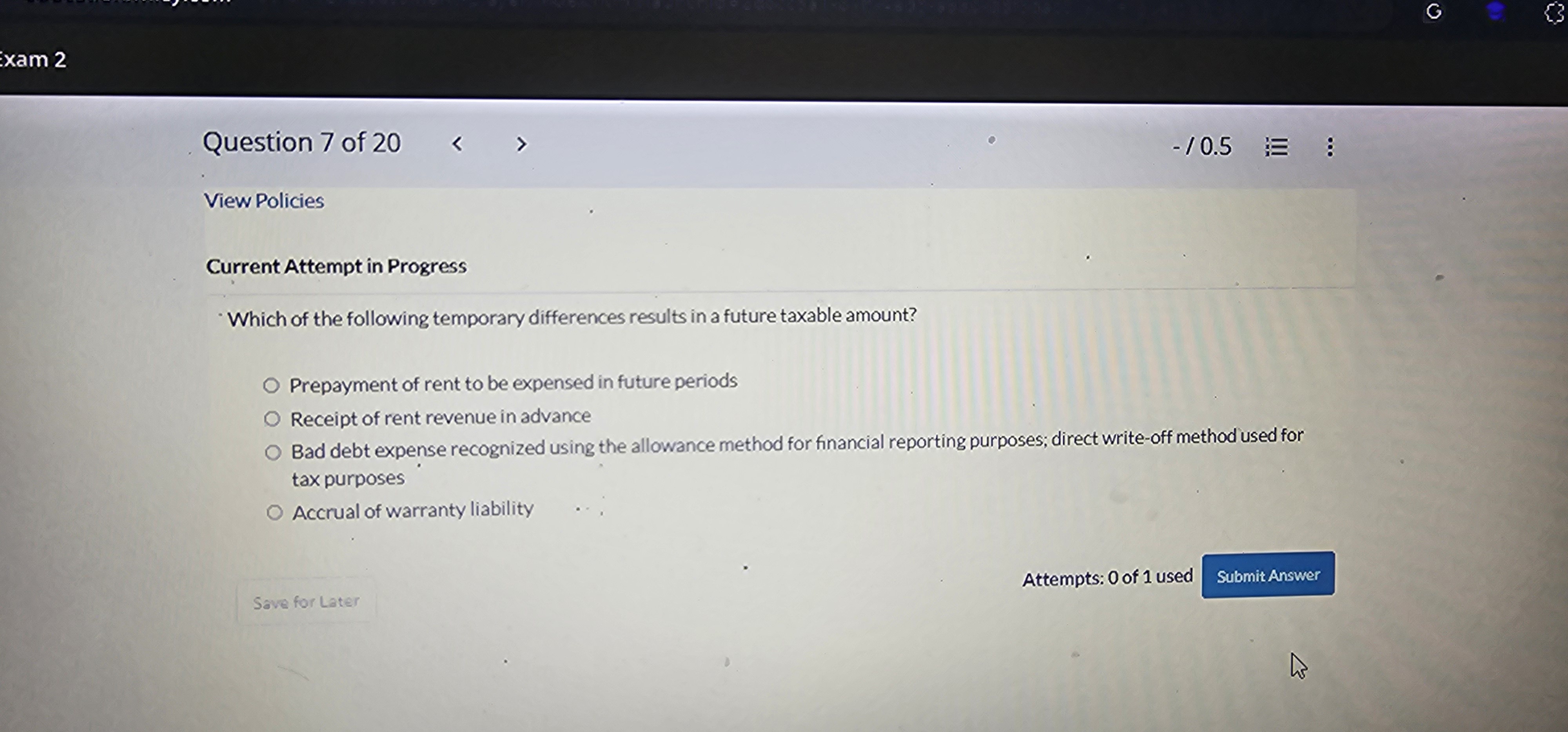 Solved Current Attempt in ProgressWhich of the following | Chegg.com