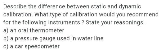 Solved Describe the difference between static and dynamic | Chegg.com