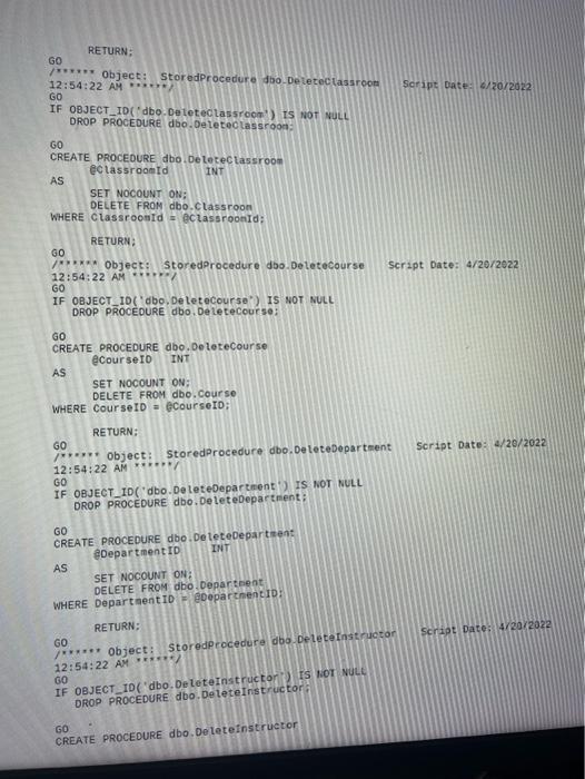 Solved CIS-254 Database Programming Final Project - Part I | Chegg.com