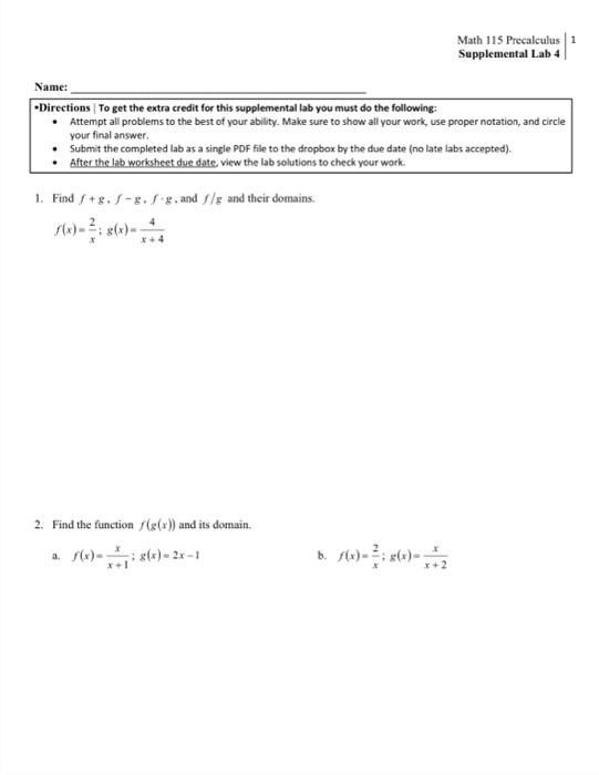 Solved \begin{tabular}{l|l} Math 115 Precalculus \\ | Chegg.com