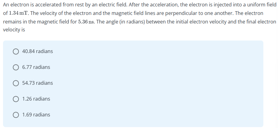 Solved An electron is accelerated from rest by an electric | Chegg.com