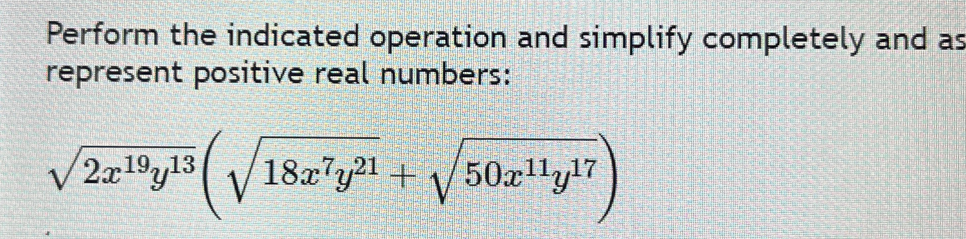 Solved Perform the indicated operation and simplify | Chegg.com