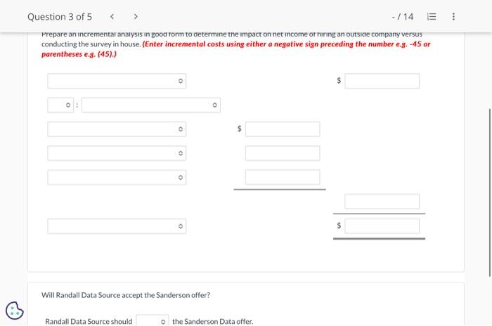 Solved Each year, Randall Data Source surveys 5,000 former | Chegg.com