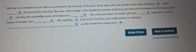 Solved Ketchup is a complement (as well as a condiment) ﻿for | Chegg.com