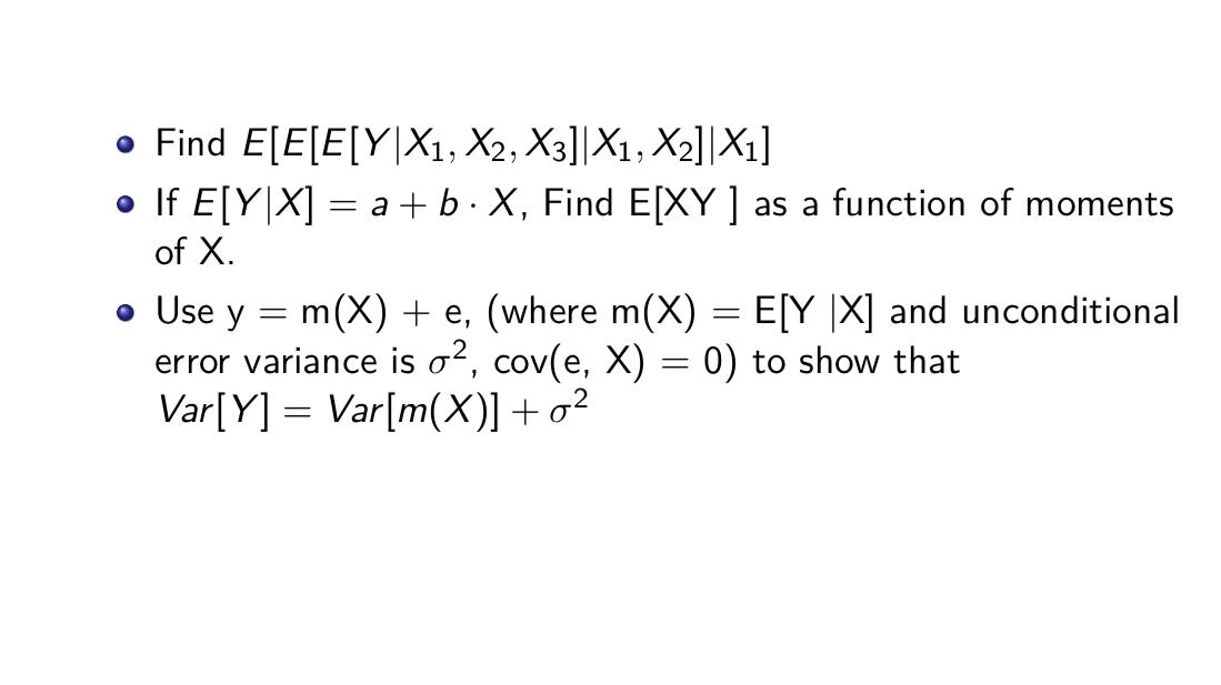 Solved Find [x1,x2,x3[x1|]]If [x|]=a+b*x, ﻿Find E[xY] ﻿as a | Chegg.com