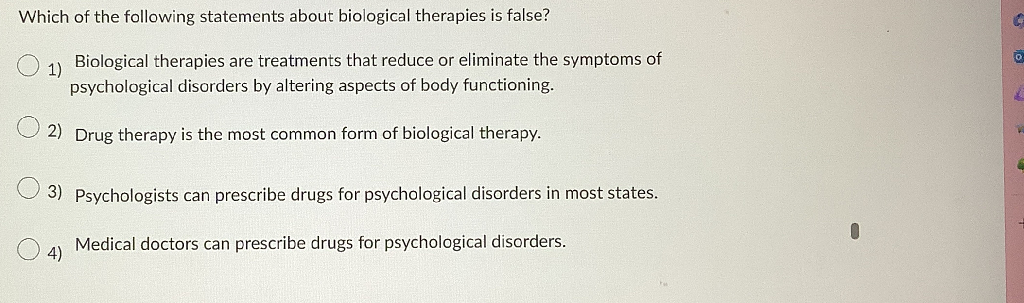 Solved Which of the following statements about biological | Chegg.com