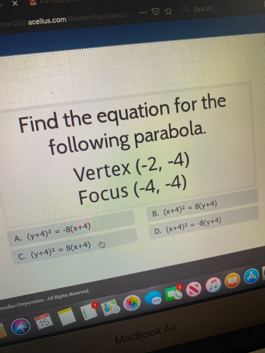 Solved X ☆ Search amin 252 acellus.com StudentFunctions/ | Chegg.com