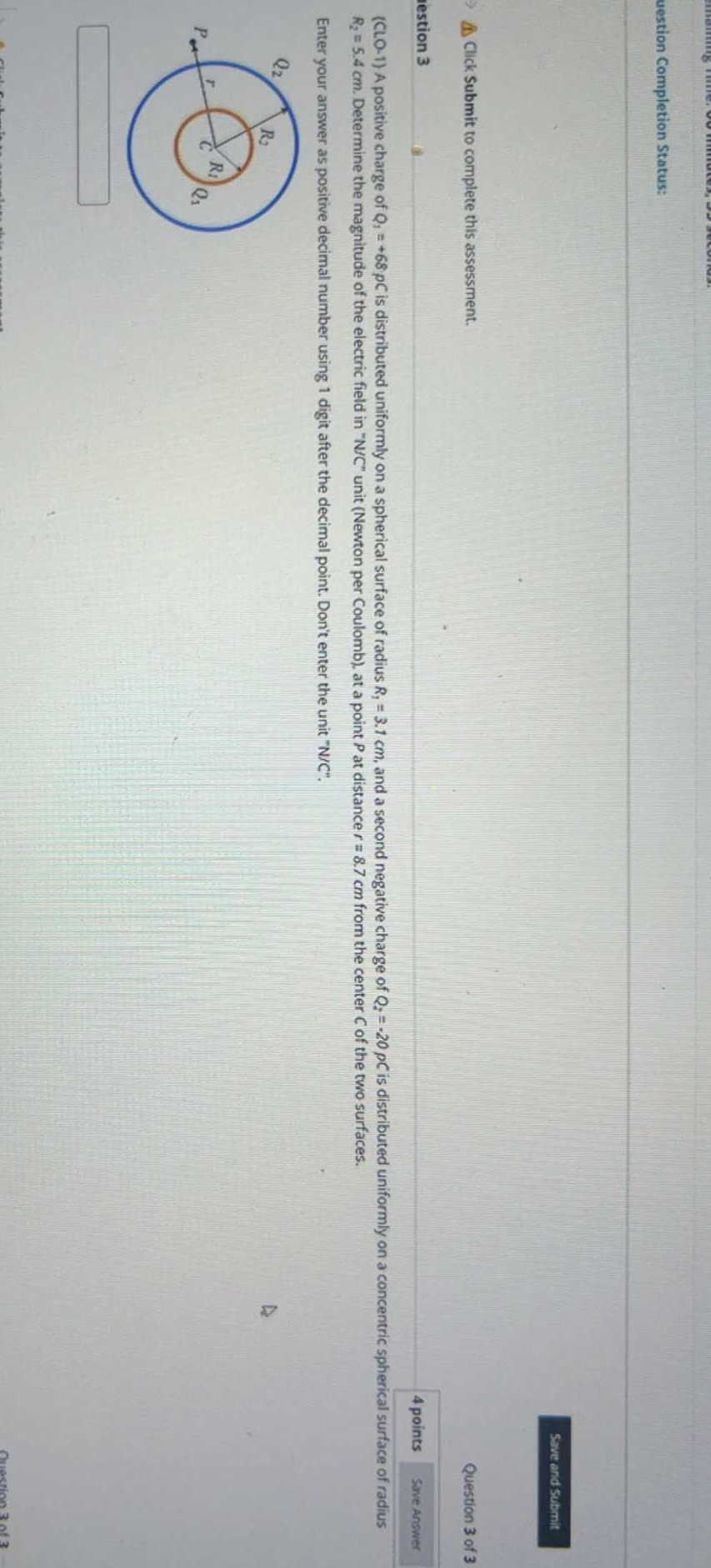 Solved uestion Completion Status:Click Submit to complete | Chegg.com