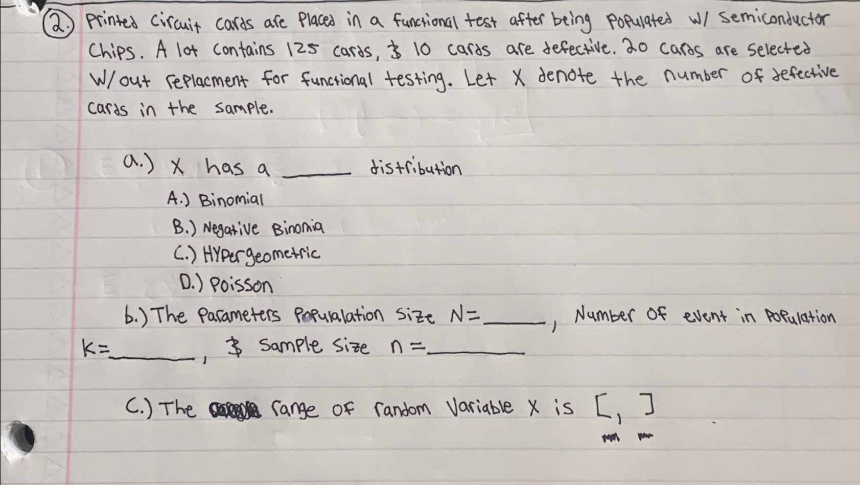 Solved (2.) ﻿Printed circuit cards are placed in a | Chegg.com