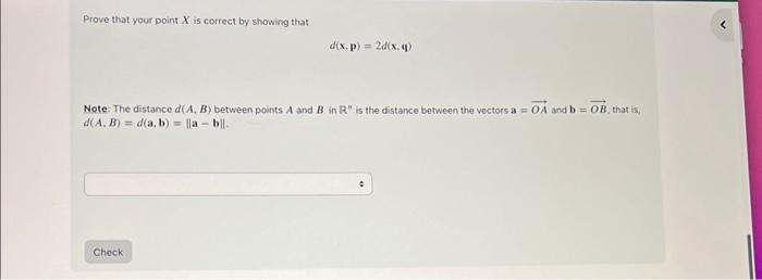 Solved (10 marks in total) For any two distinct points P and | Chegg.com