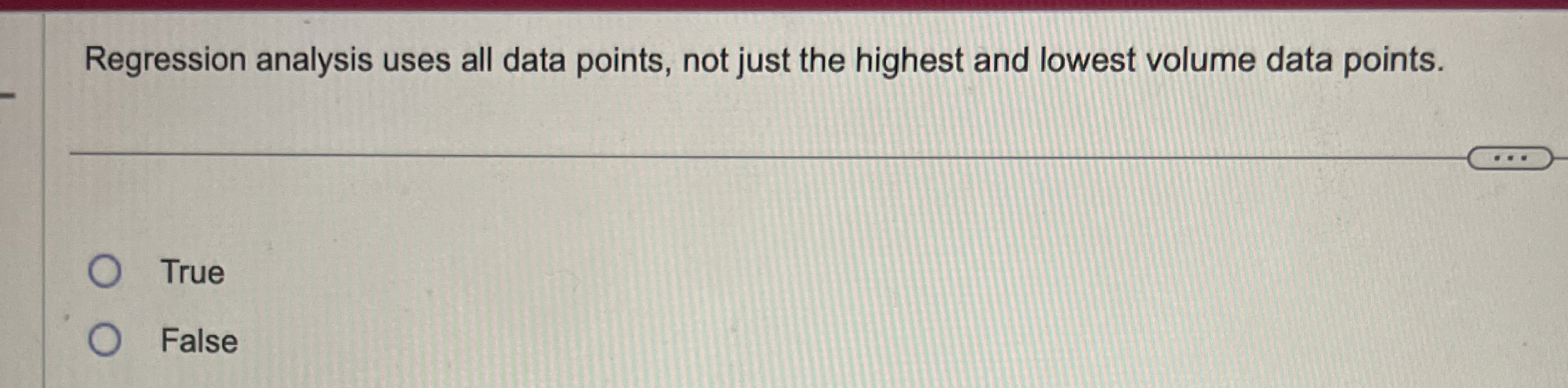 Solved Regression analysis uses all data points, not just | Chegg.com