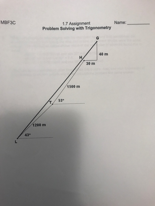 Solved MBF3C 1.7 Assignment Problem Solving with | Chegg.com