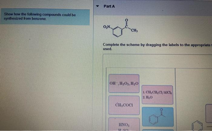 Solved Part A Show how the following compounds could be | Chegg.com