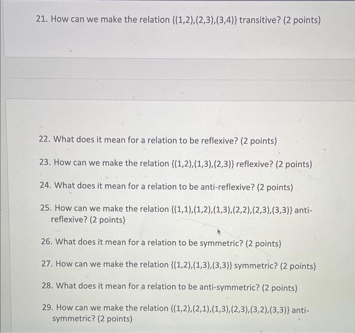 Solved 1 What Are The Items In A Tuple Called 2 Points