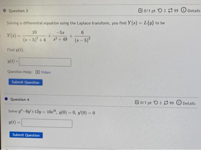 Solved Given the differential equation | Chegg.com