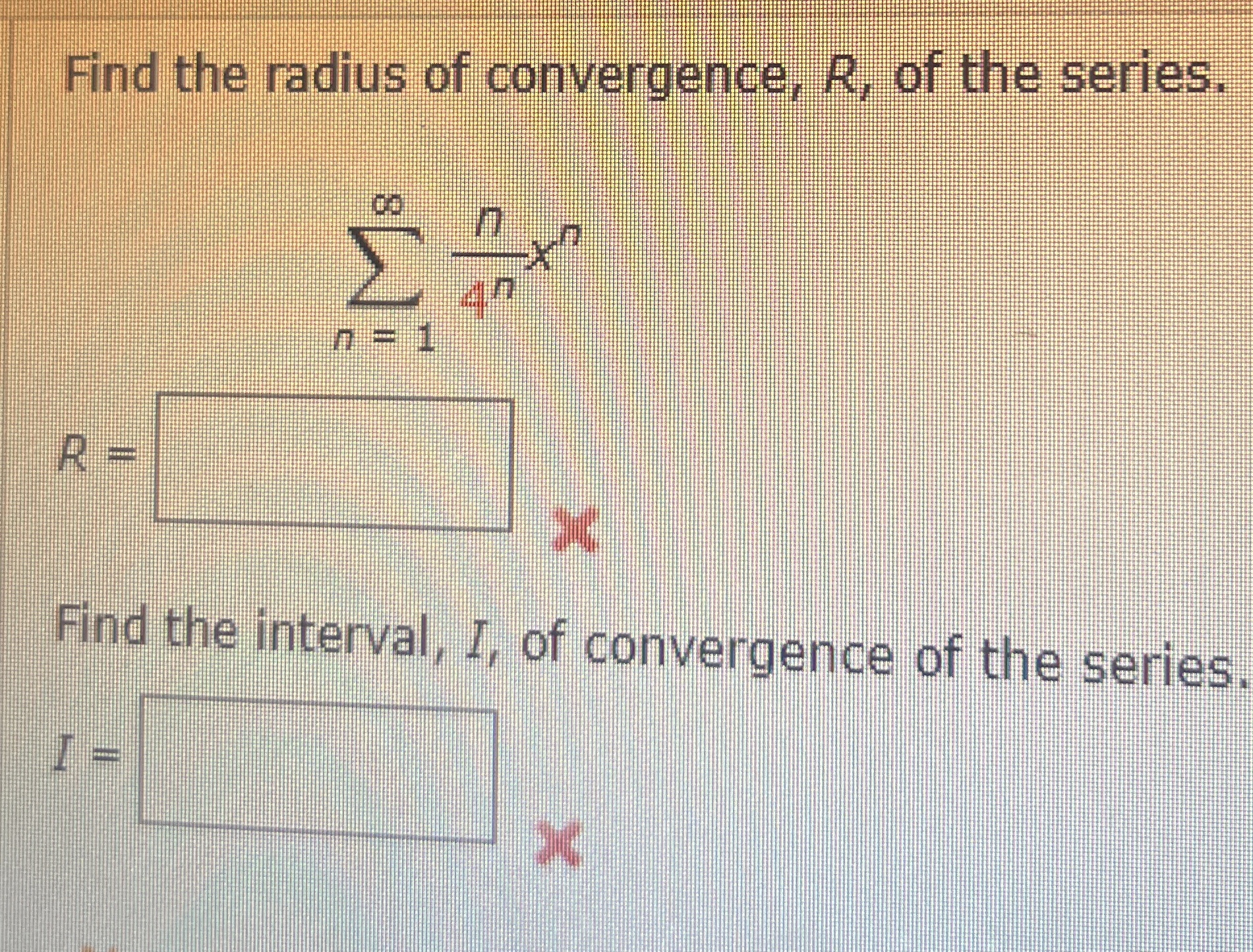 Solved Find the radius of convergence, R, ﻿of the | Chegg.com