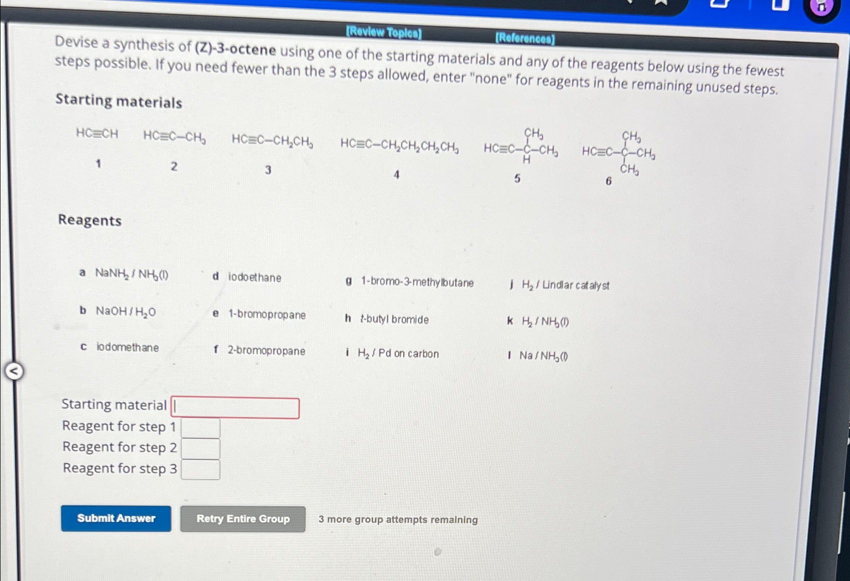 Solved [Revilew Topled[Reforences]Devise a synthesis of | Chegg.com