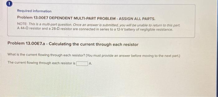 Solved 0 Required information Problem 13.00E7 DEPENDENT | Chegg.com Solved 0 Required information Problem 13.00E7 DEPENDENT | Chegg.com