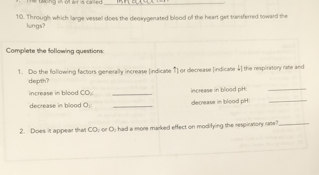 Solved Through which large vessel does the deoxygenated | Chegg.com