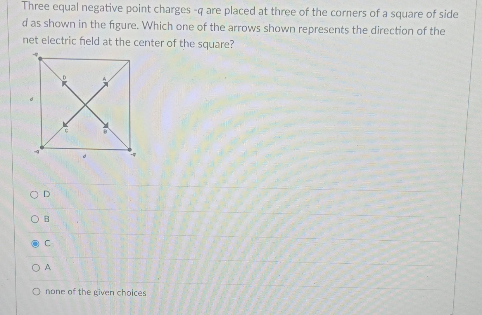 Solved Three equal negative point charges -q are placed at | Chegg.com